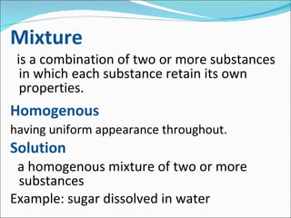 (Science) Matter | PPT | Chemistry | Science