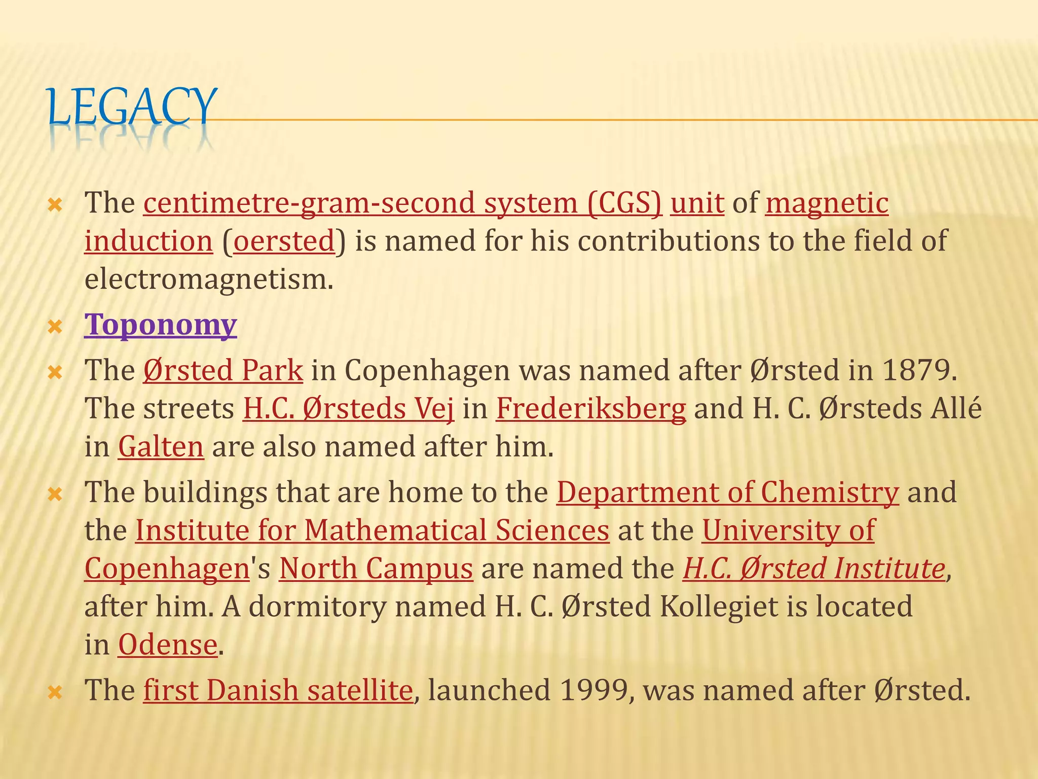 Hans Christian Oersted | PPTX