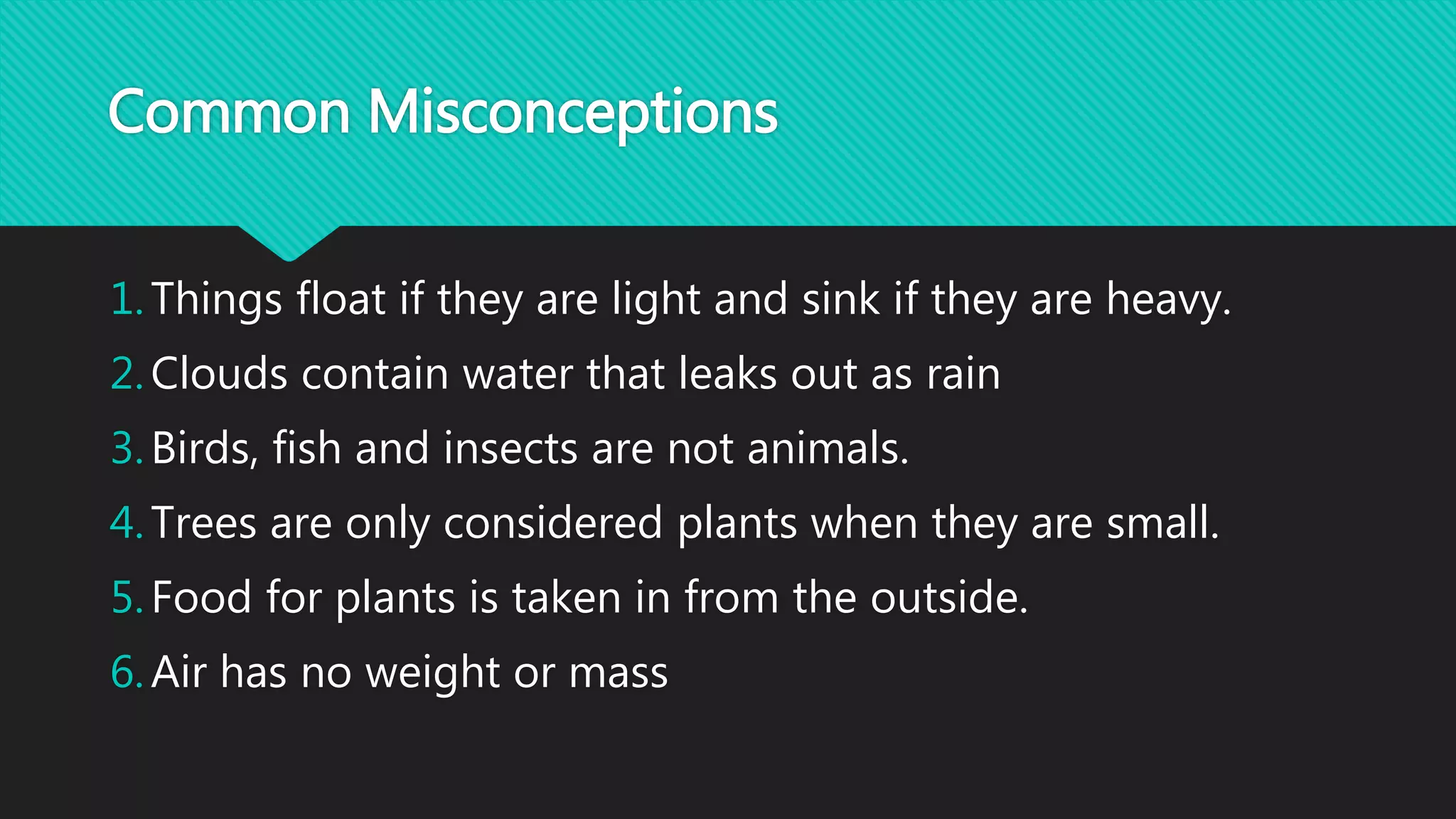 Science misconcepts | PPTX