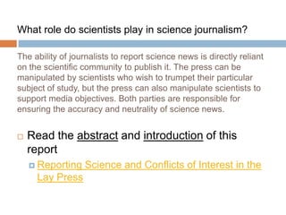 Science news lesson module 1 | PPTX | Media Industry | Industries