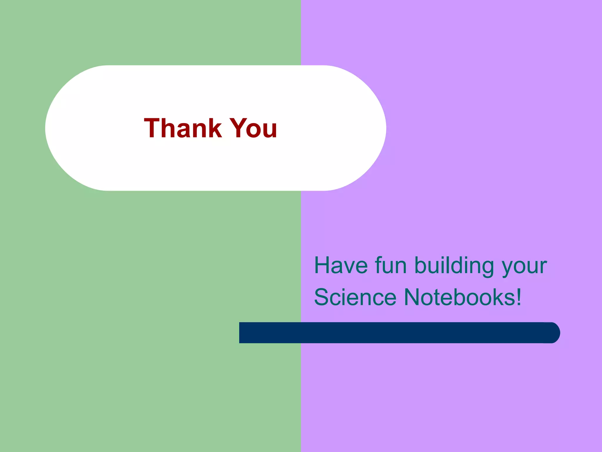 How to set up your science notebook | PPT