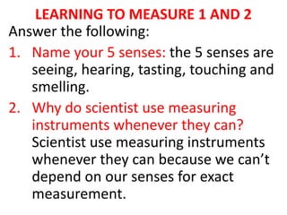 Science notes grade 6 | PPTX