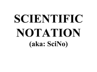 Scientific Number | PPT