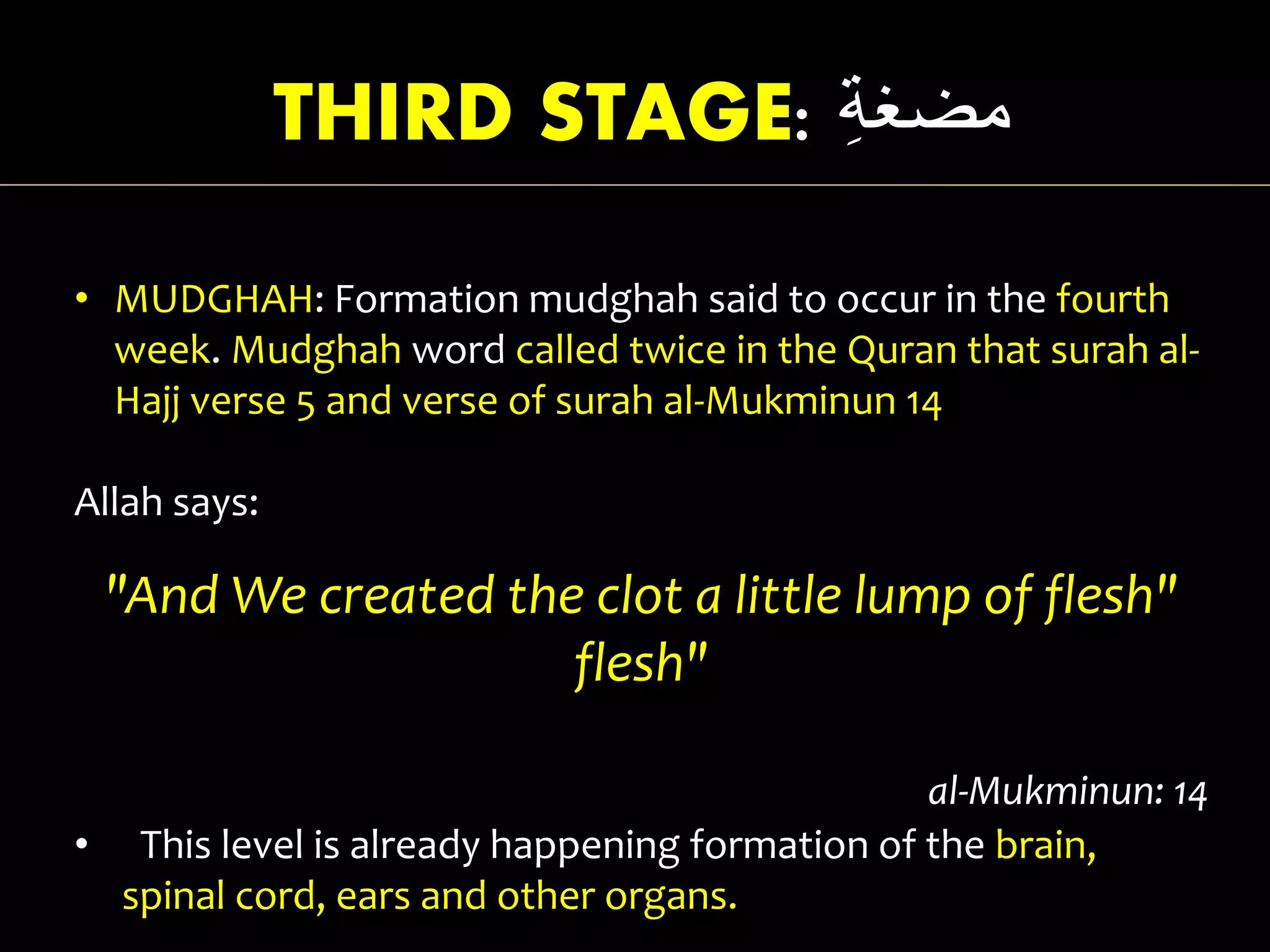Science of al qur’an (HUMAN CREATION) | PPTX