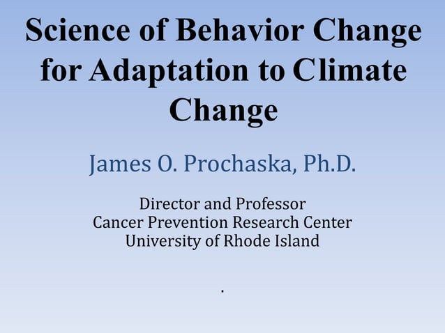 Science of behavior change for climate | PDF