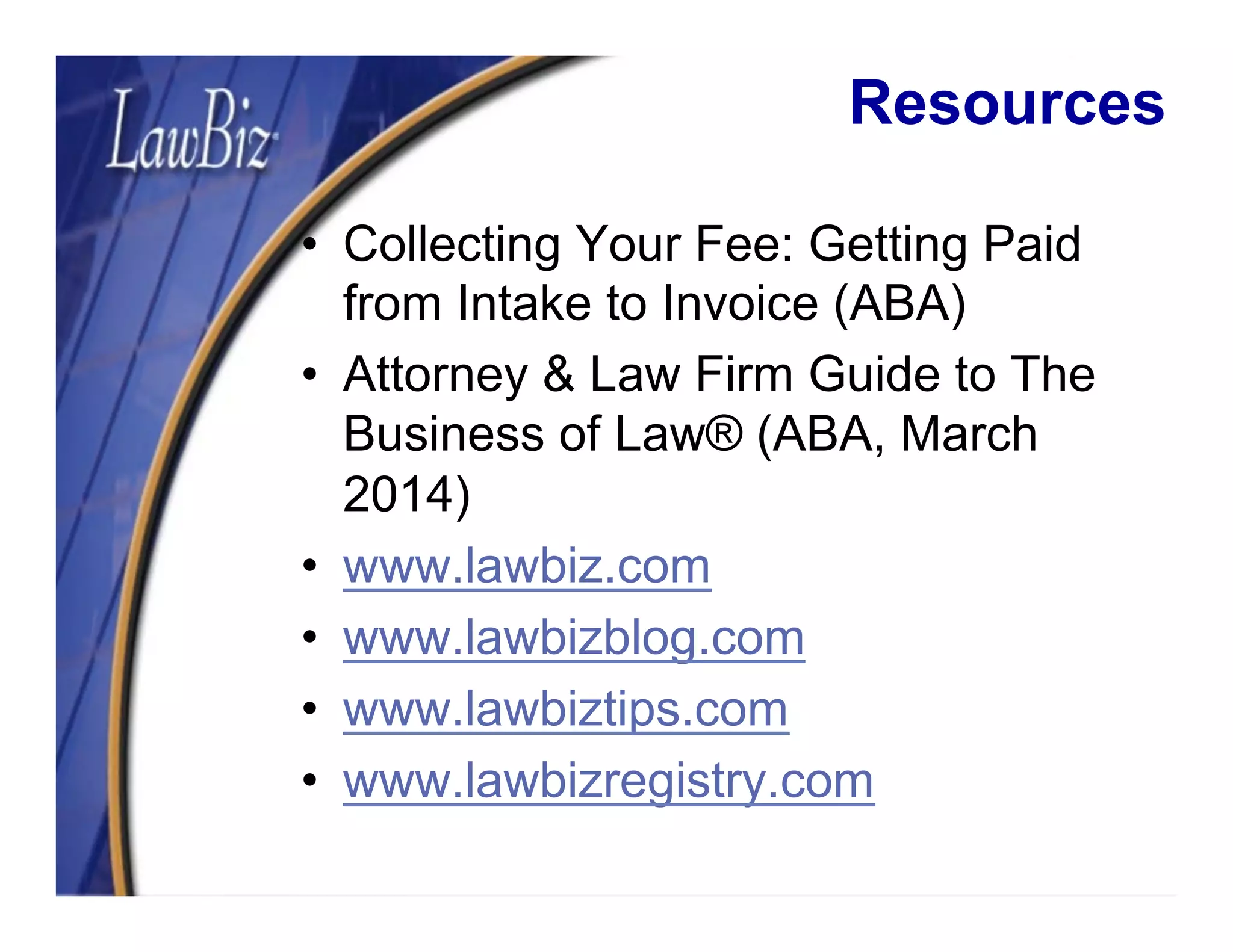 Science of Collecting Fees | PPT