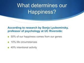 Science of Happiness Presentation | PPTX