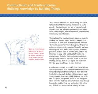 The Science of LEGO SERIOUS PLAY - Play, Construction, Imagination | PDF