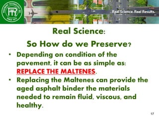 The Science of Pavement Preservation - CAI Approved Course | PPTX