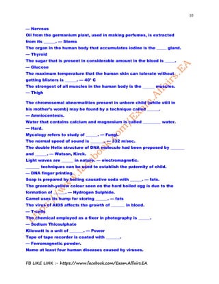 Science One Liners | PDF