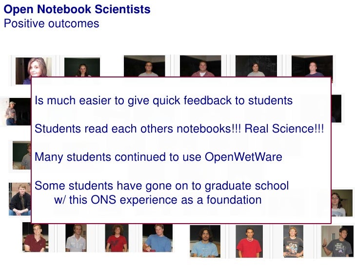 Science Online2010 Open Notebook Science