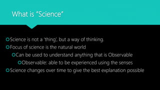 Science overview | PPTX