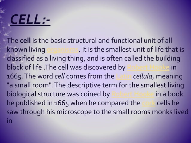Science p.p.t .ANIMAL CELL's | PPT