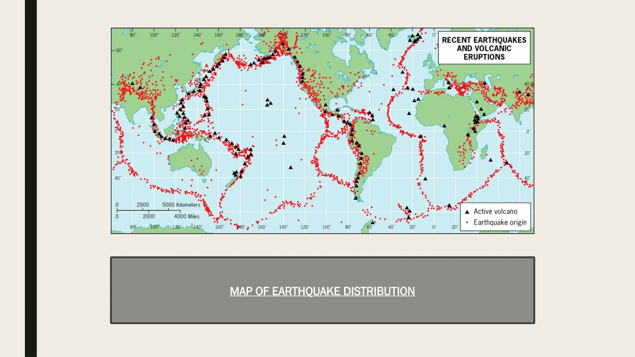 Earthquake epicenters, volcanoesand mountain ranges | PPTX