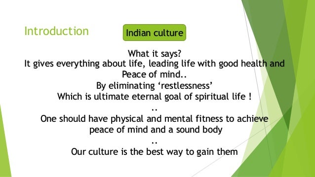 Ppt Science Behind Indian Culture Tradition Powerpoint