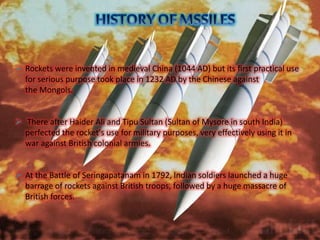 India advancement in missiles and technology | PPT