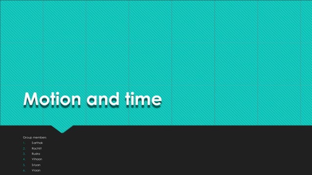 Motion And Time | PPT