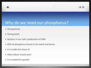 Phosphorus presentation | PPTX