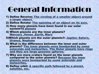 Science planets ppt | PPTX