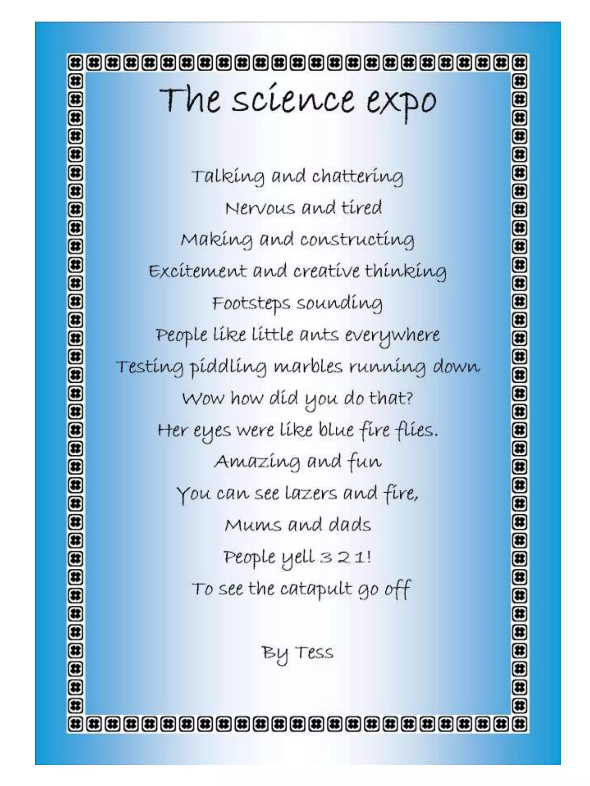 Science Expo Poems | PPTX