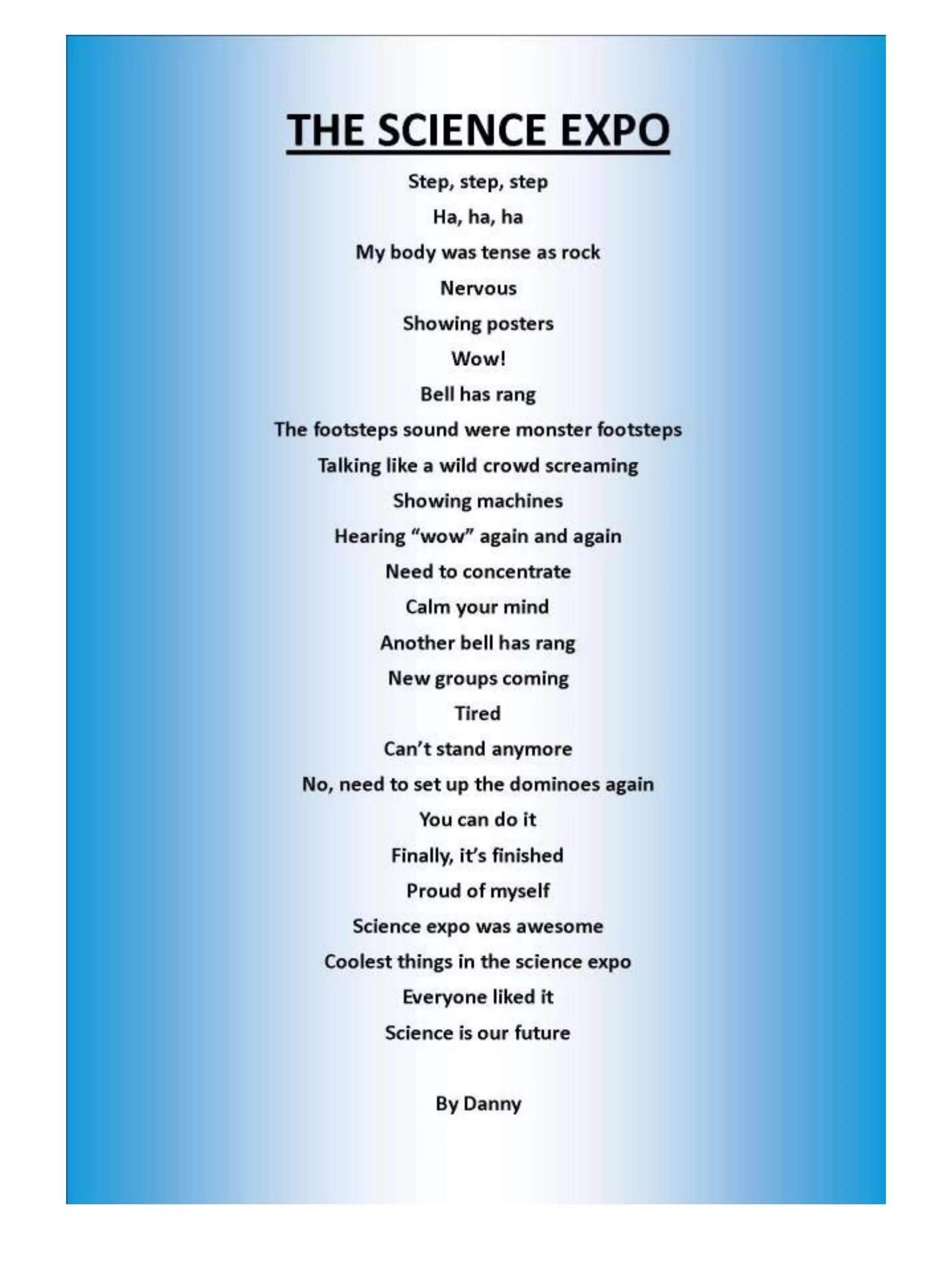 Science Expo Poems | PPTX