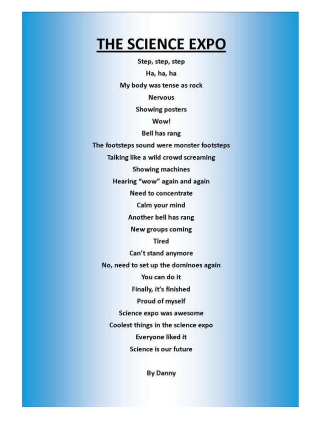 Science Expo Poems | PDF
