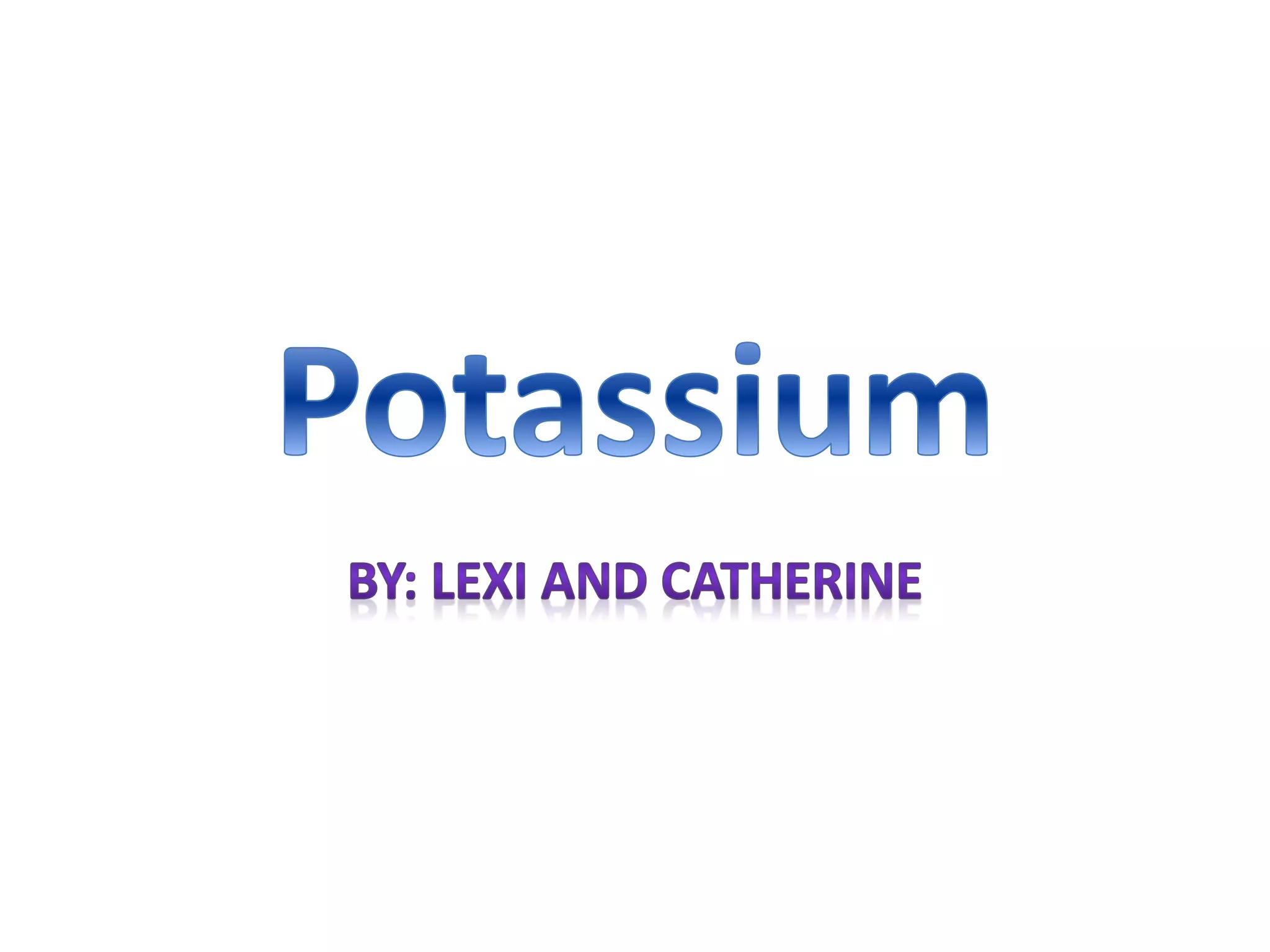 Potassium | PPTX