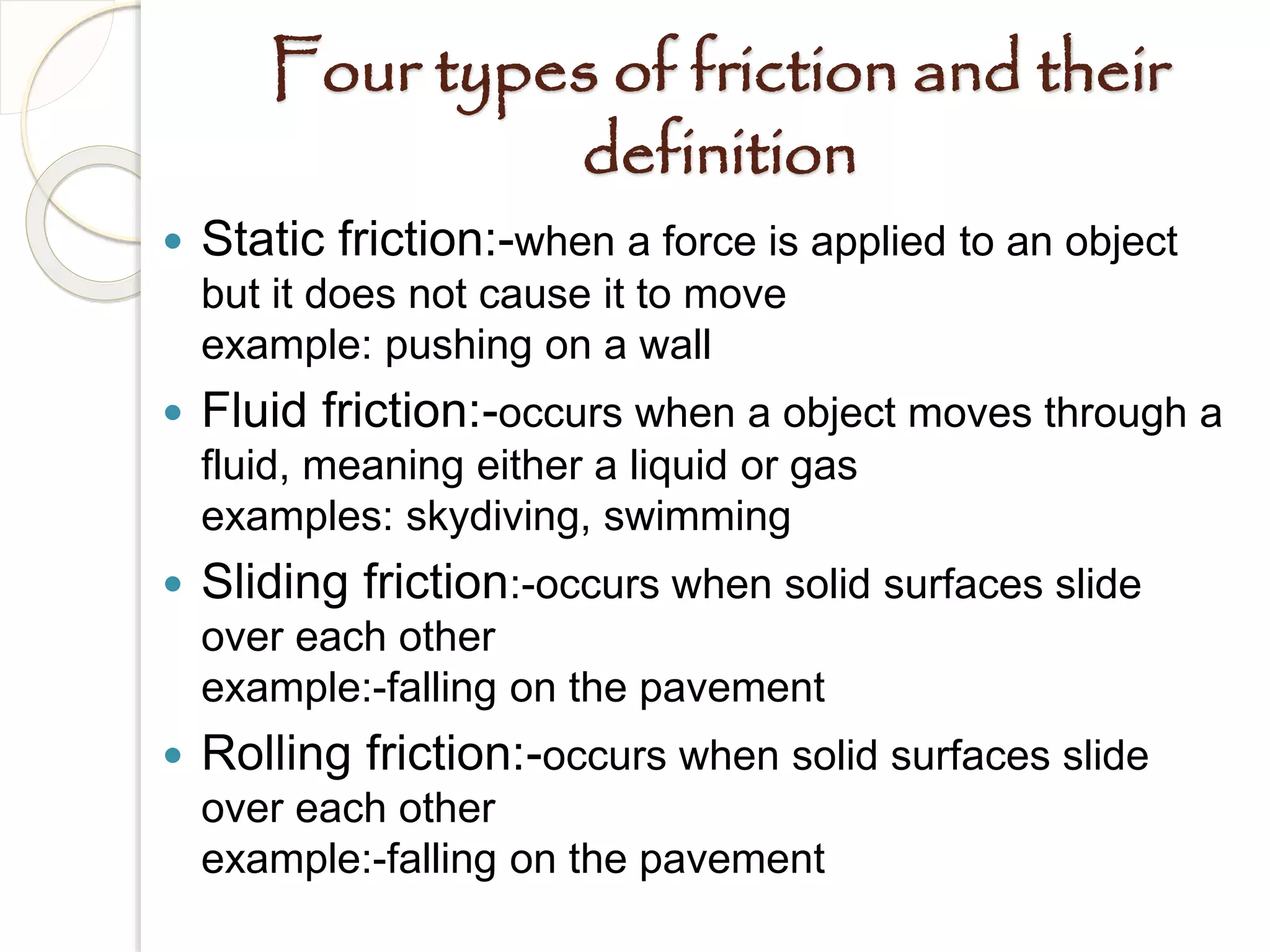 friction ppt | PPTX