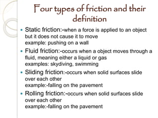 friction ppt | PPTX