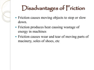 friction ppt | PPTX