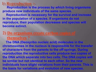 How do organisms reproduce | PPTX