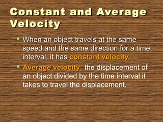 PPT on uniforma and non-uniform motion | PPT