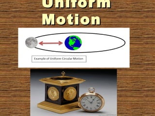 PPT on uniforma and non-uniform motion