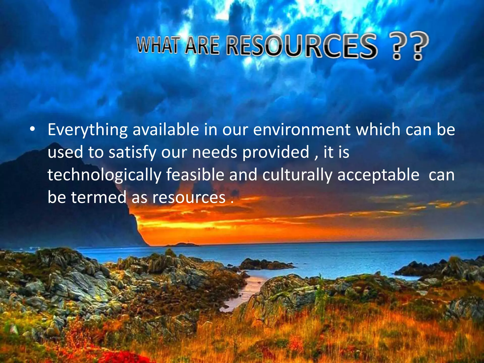 management of natural resources | PPTX