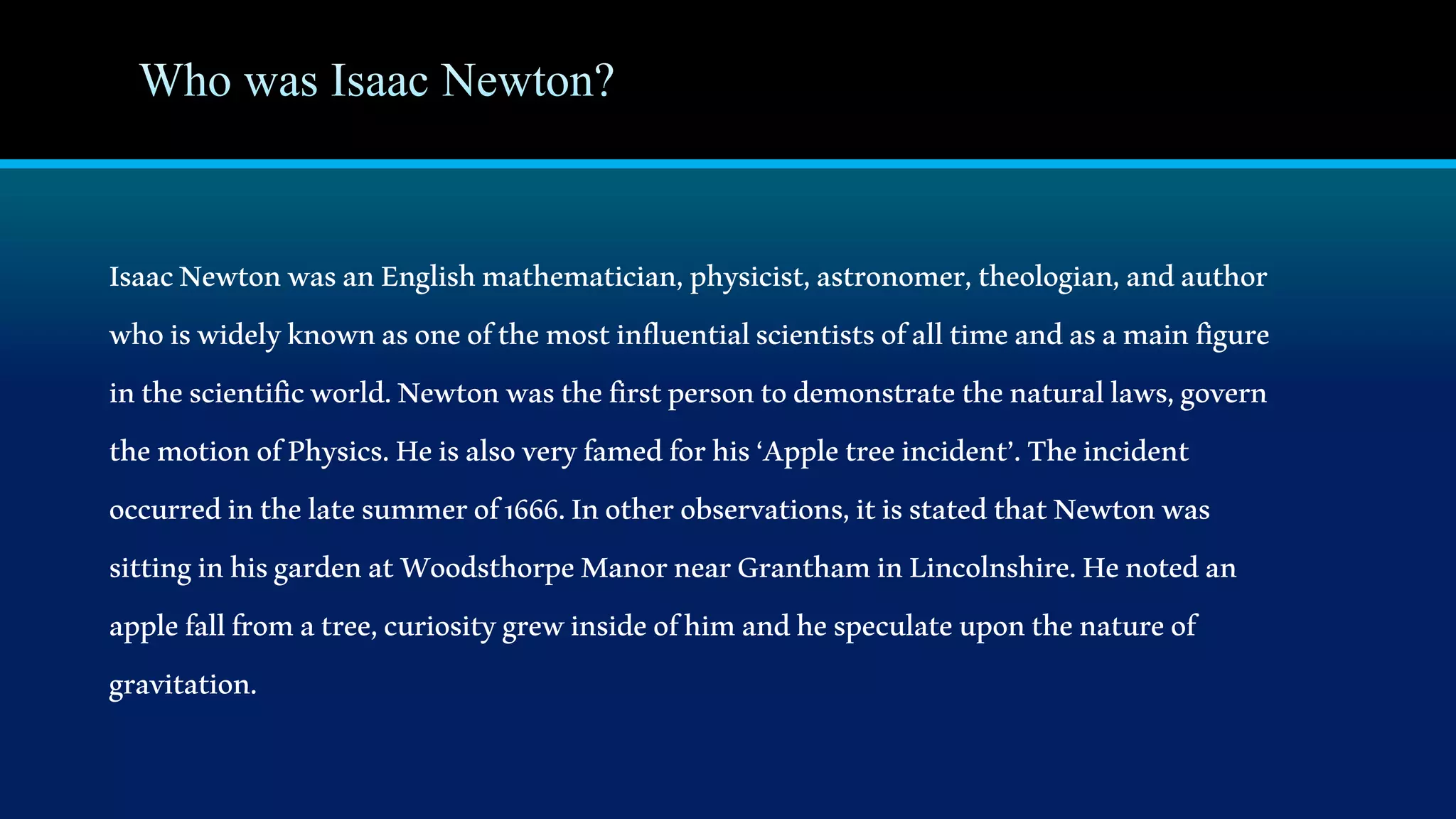 Isaac Newton ppt | PPTX