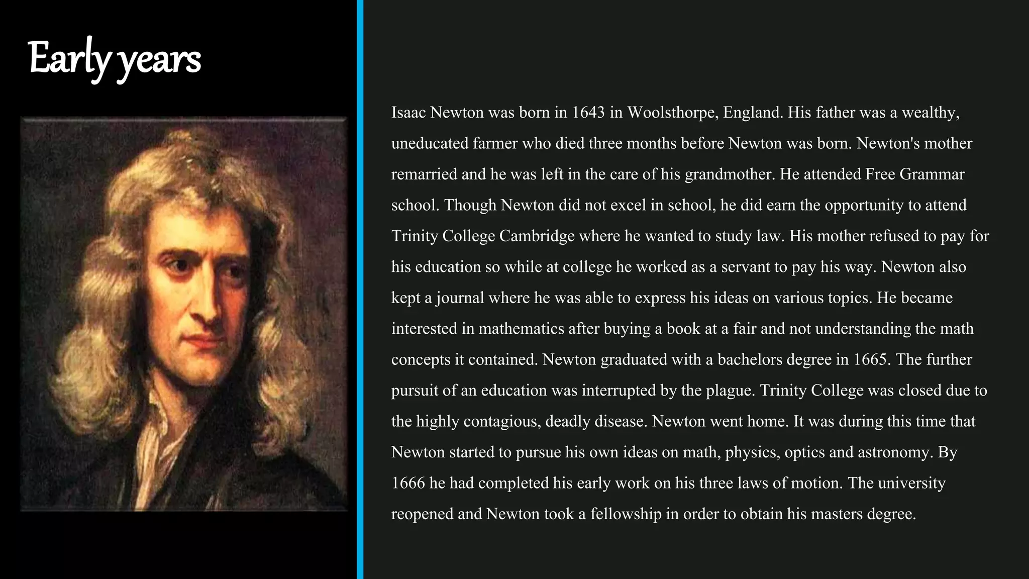 Isaac Newton ppt | PPTX