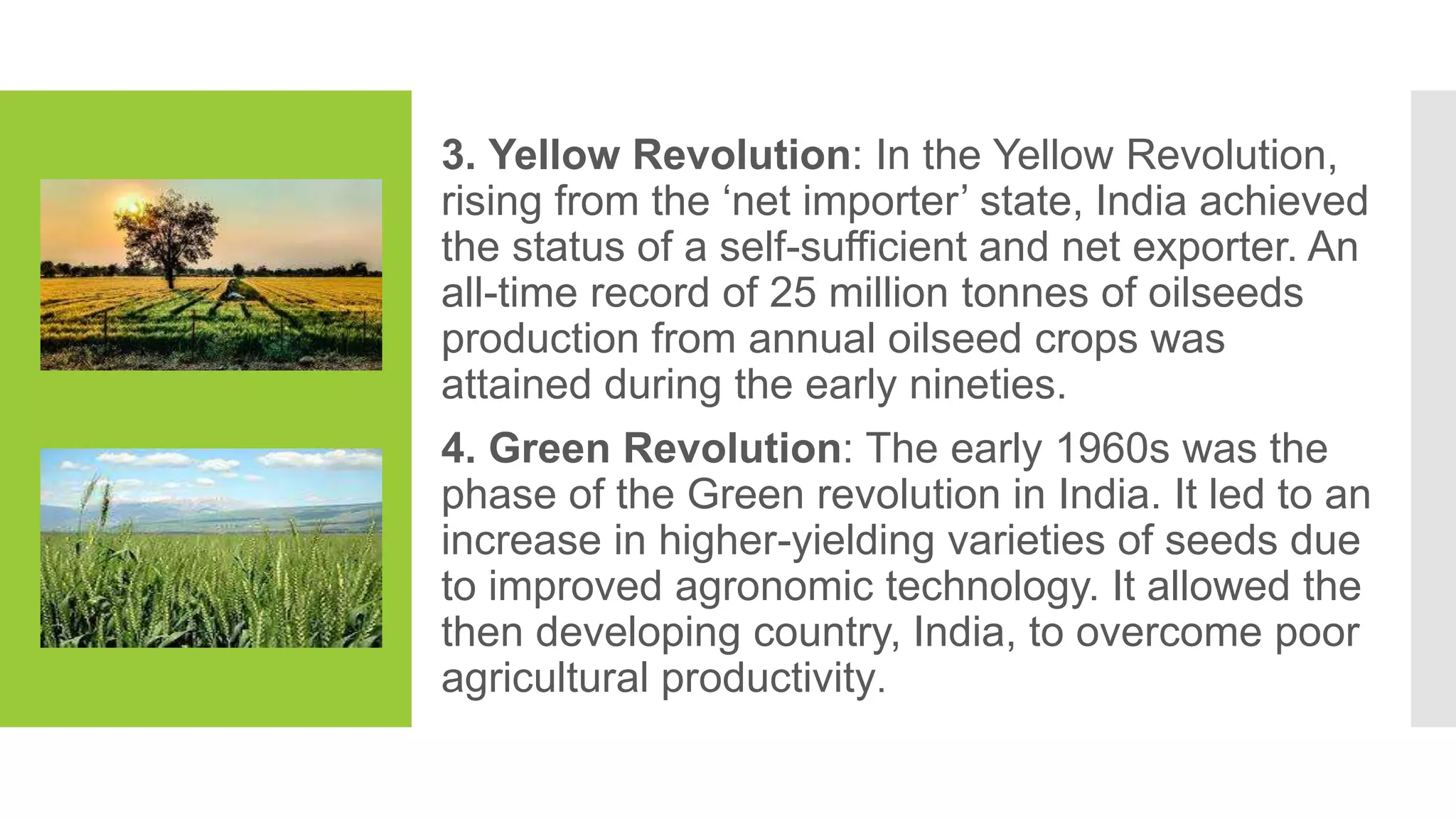 REVOLUTIONS IN THE FIELD OF FOOD PRODUCTION PRESENTATION | PPTX