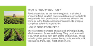 REVOLUTIONS IN THE FIELD OF FOOD PRODUCTION PRESENTATION | PPTX