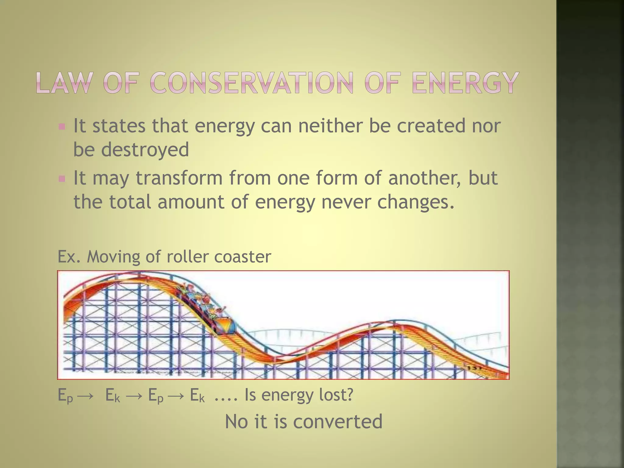 Law of Conservation of Energy | PPTX