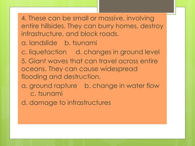 Science powerpoint for the effects of earth on earth surface | PPT