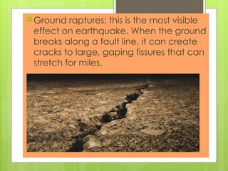 Science powerpoint for the effects of earth on earth surface | PPT