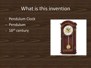 Pendulum Clock | PPTX