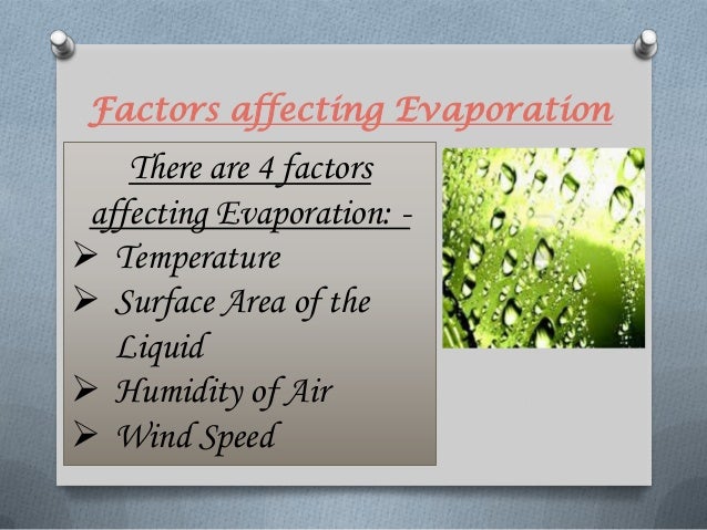 Science - Evaporation