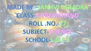 SOLAR SYSTEM PPT CLASS 8 | PPTX