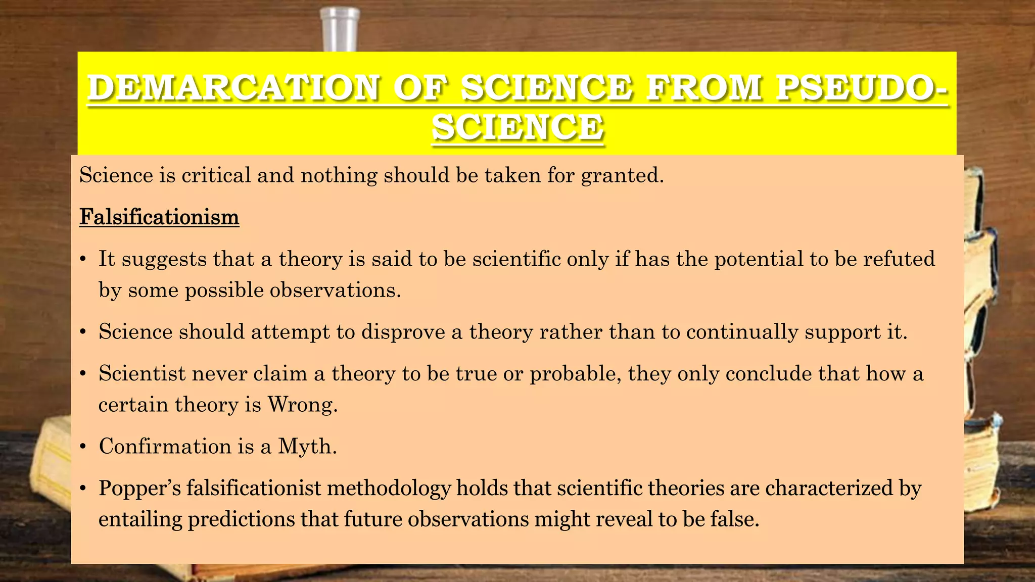 Historical perspective of science by: Karl popper and thomas kuhn | PPTX