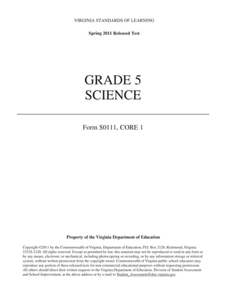 Science pre test mr hetrick | PDF