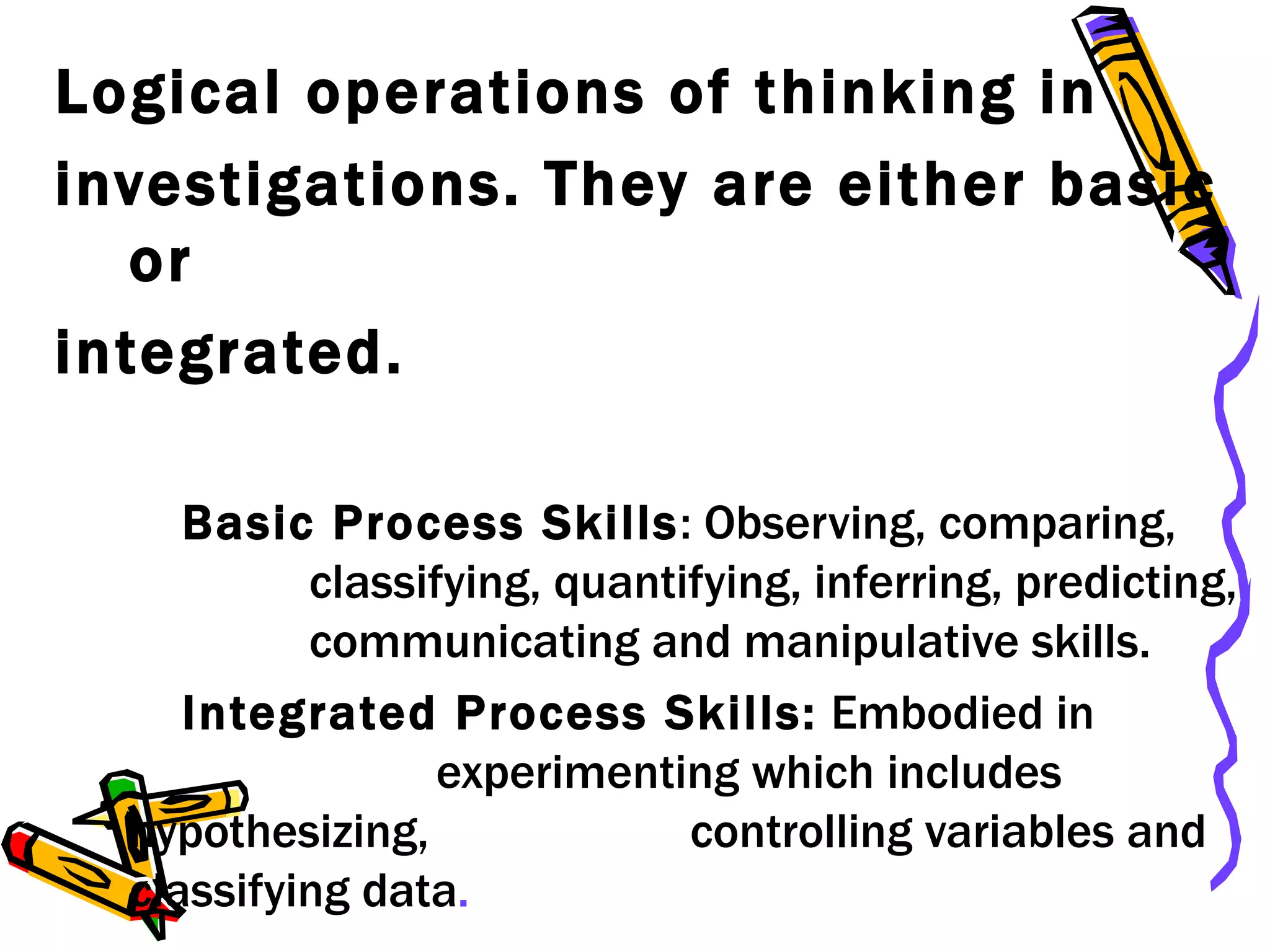 Science Process Skills | PPT