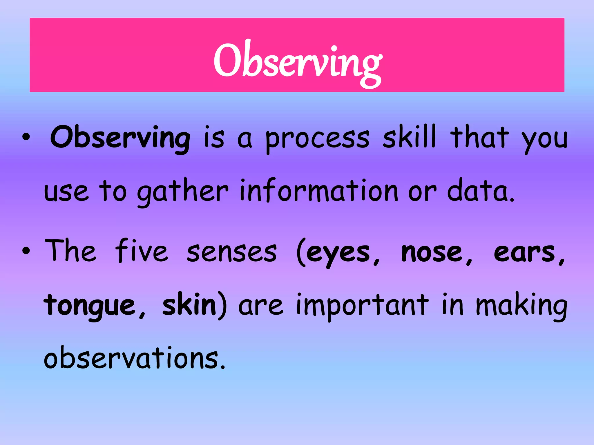 Science process skills | PPTX