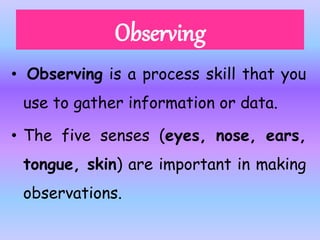 Science process skills | PPTX