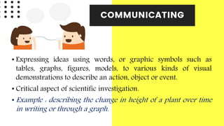 Science process skills by elina and visi | PPTX